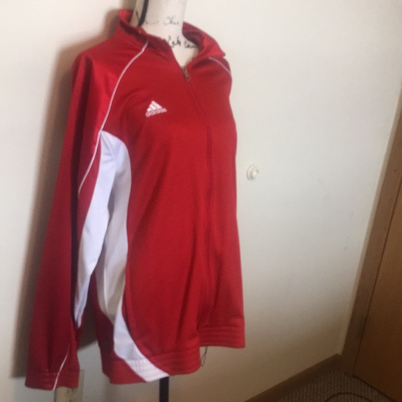 adidas | Jackets & Coats | Adidas Red Track Jacket Mens Medium | Poshmark
